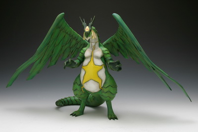 Keroro Gunsou Moive 4 Shion & Keroro Dragon non-scale PVC figure set by ...