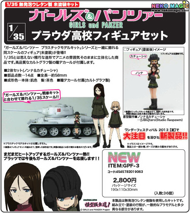 Girls und Panzer – Pravda High School Figure Set 1/35 GK by Platz ...