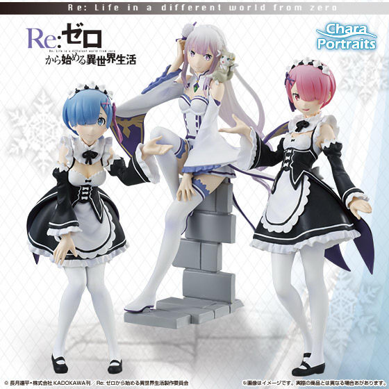 [exclusive] CharaPortraits Re:Zero PVC figure set by Bandai – Neko Magic