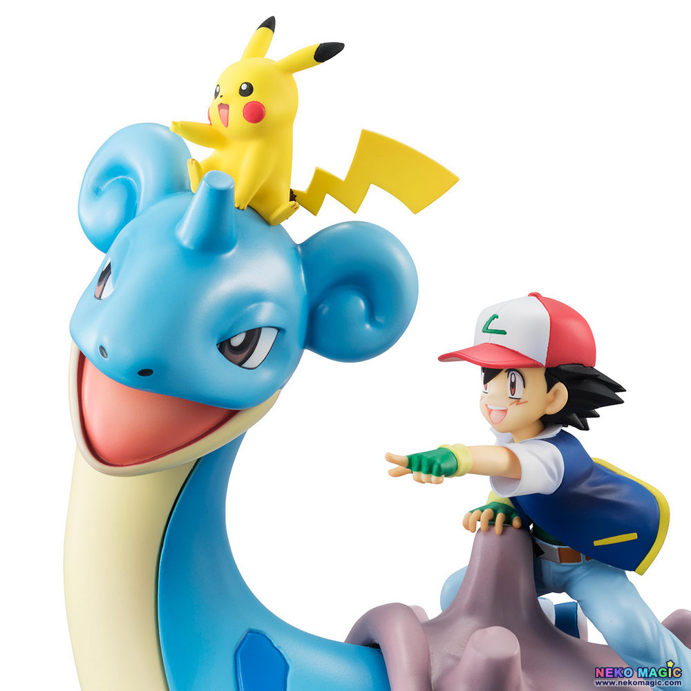 Pokémon – Ash (Satoshi) & Pikachu & Lapras non-scale PVC figure set by ...