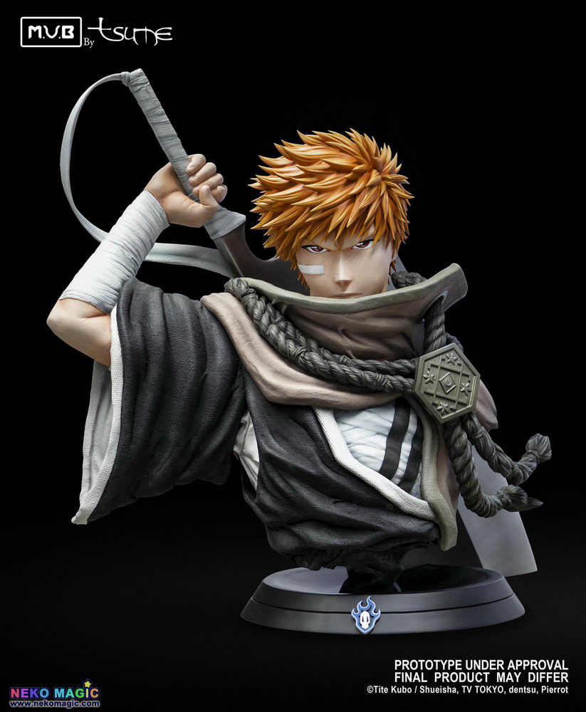 [exclusive] Bleach – Kurosaki Ichigo MUB 1/1 life-size bust statues by ...